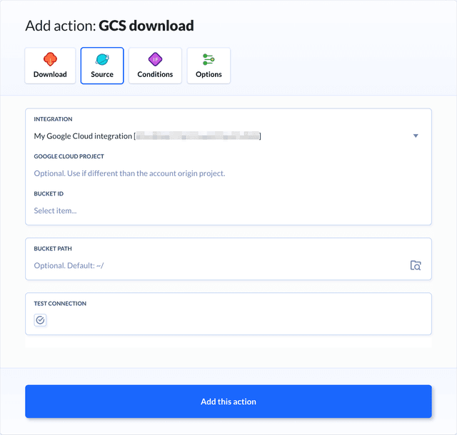 New actions: Download from Backblaze B2 & GCS