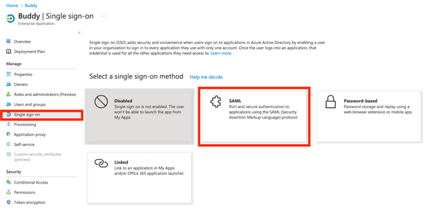 Azure SAML | Docs