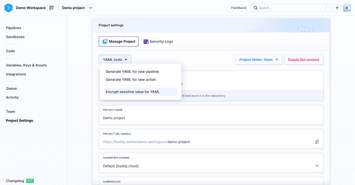 YAML variables | Docs