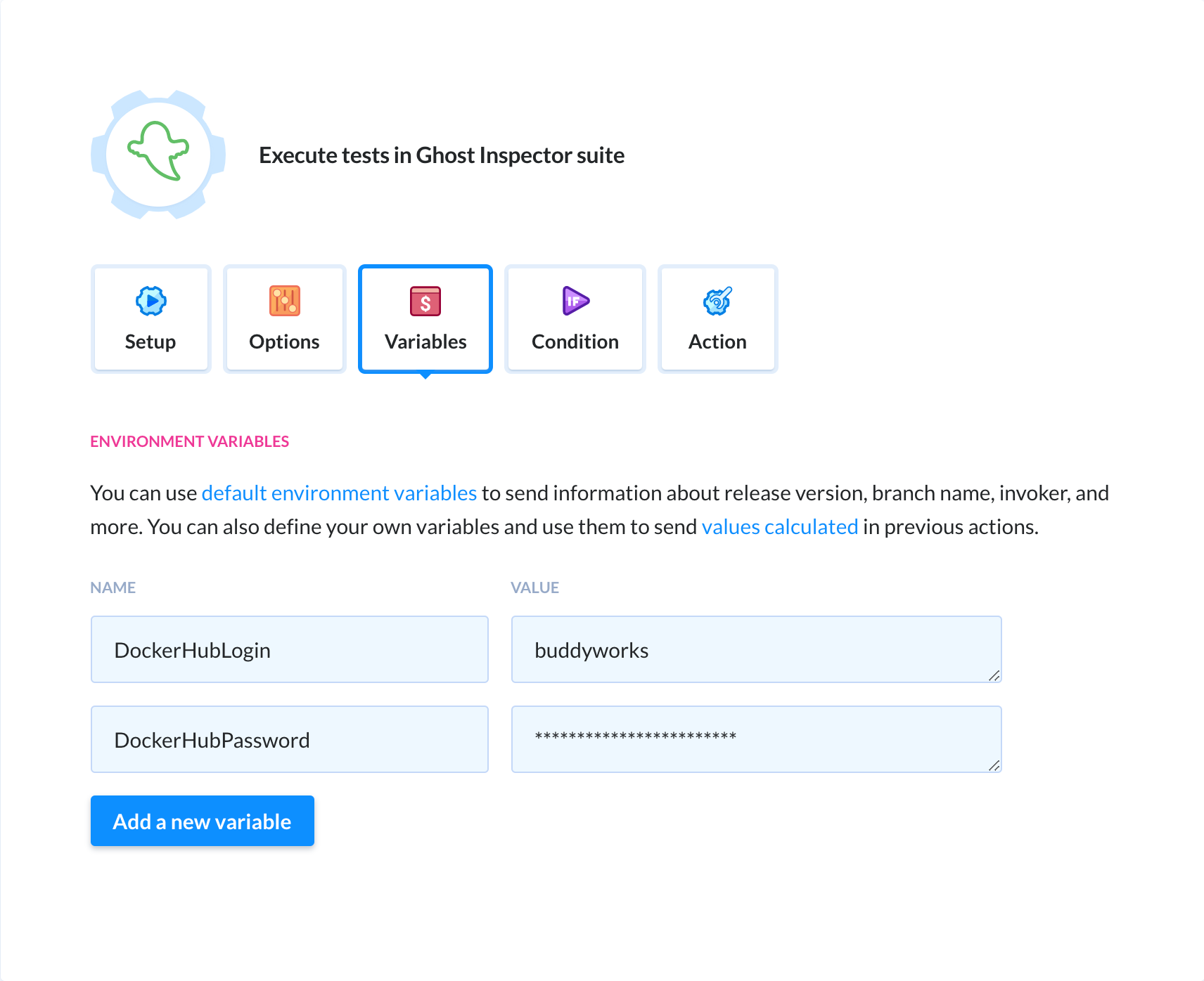 Ghost Inspector - CI/CD, Delivery, Deploy, DevOps | Buddy