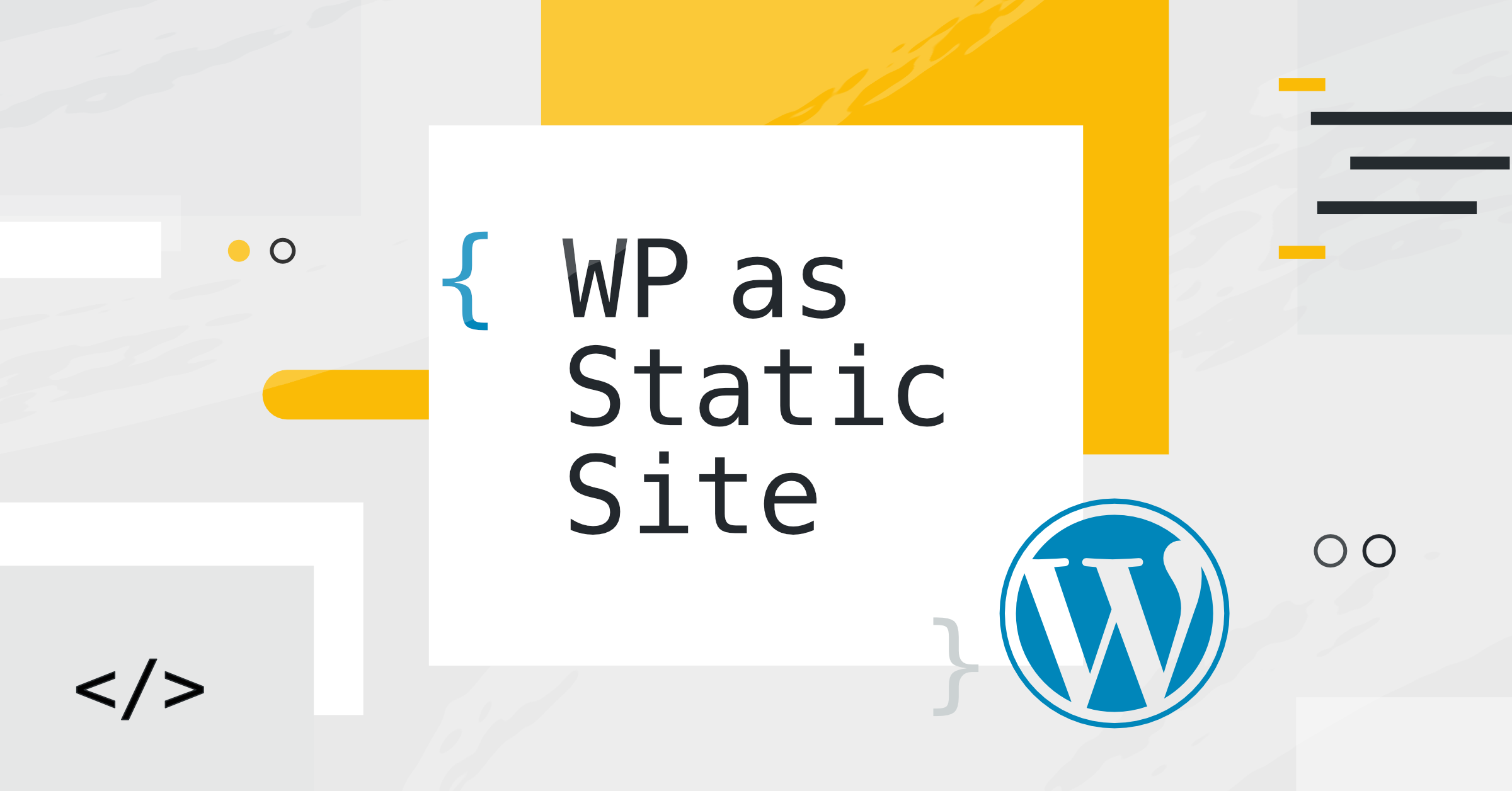 Building Static WordPress With Static HTML Output And Buddy Buddy