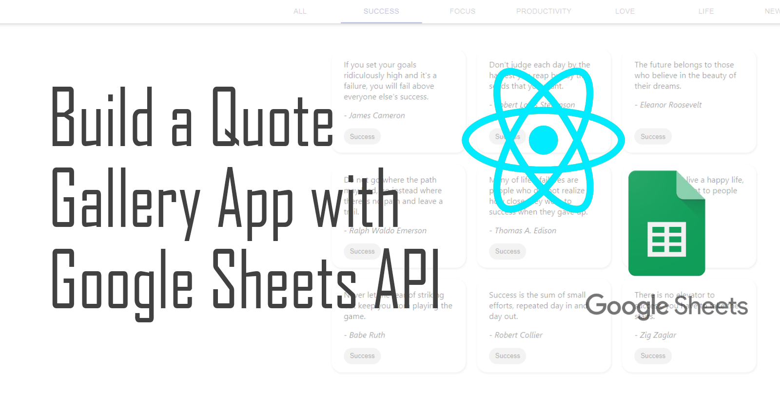 How to Build a Quote Gallery App using Google Sheets | Tutorials
